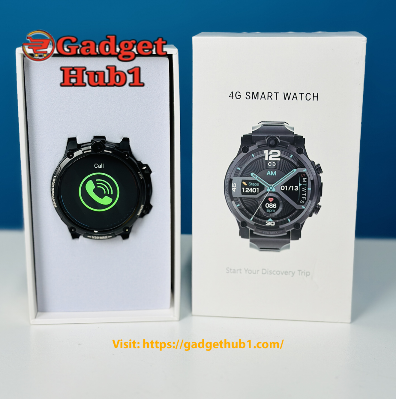 4G LTE Android Smartwatch with 2GB RAM, 16GB Storage