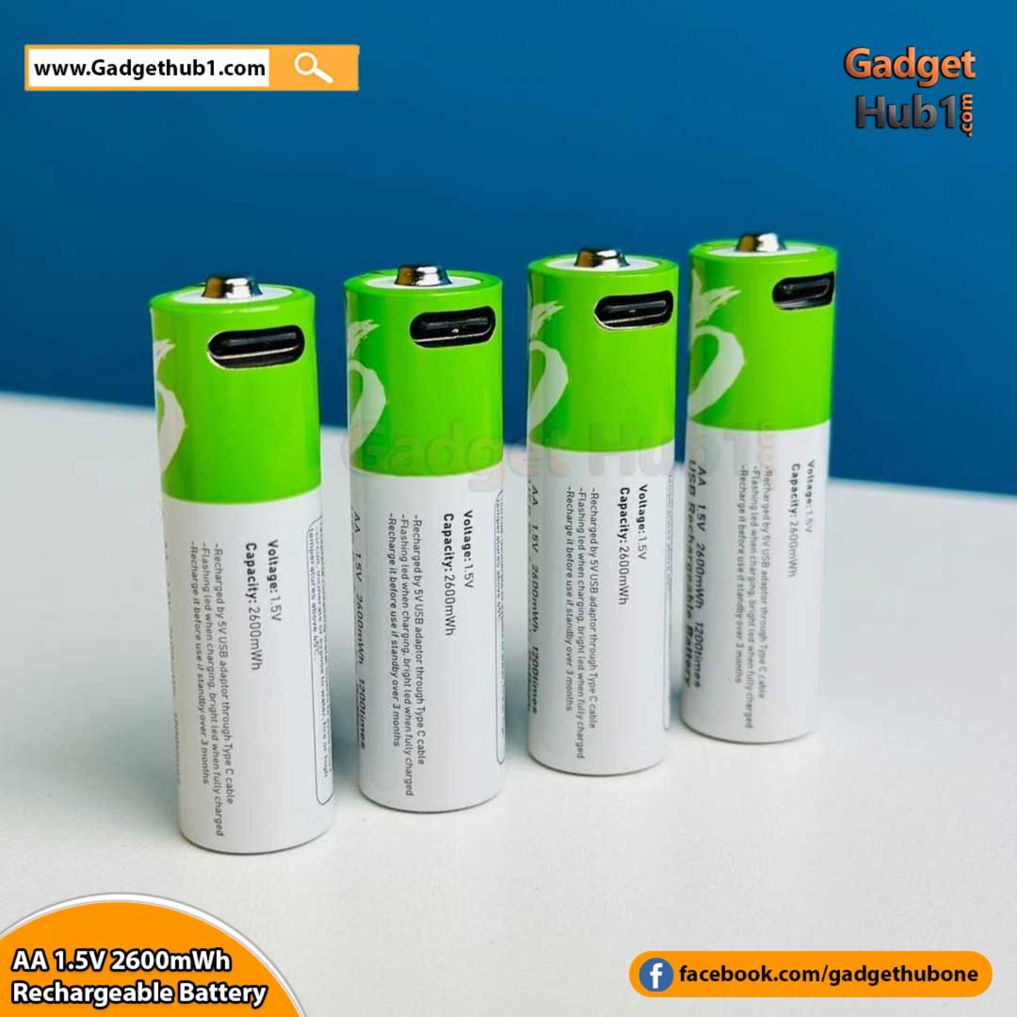 SmarToools RB40 AA 1.5V 2600mWh Rechargeable Battery